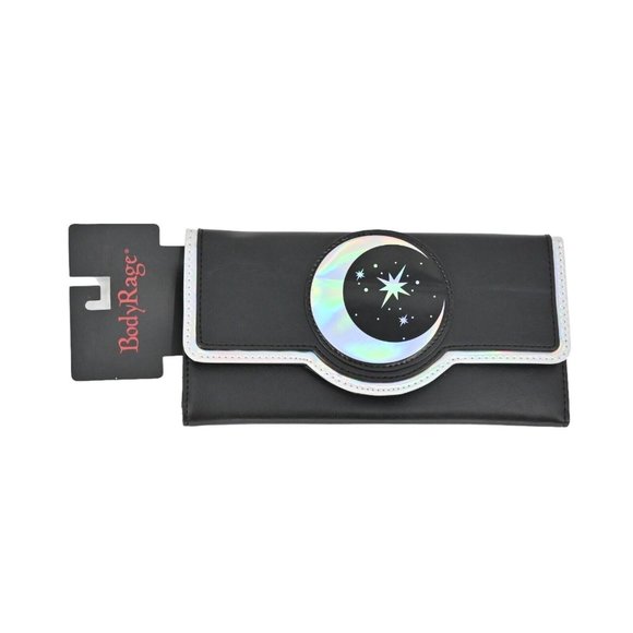 Hot Topic | Bags | New Hot Topic Body Rage Trifold Snap Wallet Moon And ...